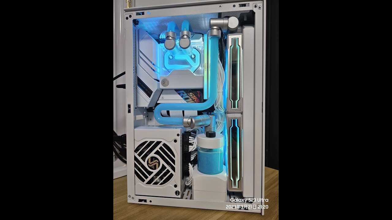 「SSUPD water cooling」Pretty white build - YouTube