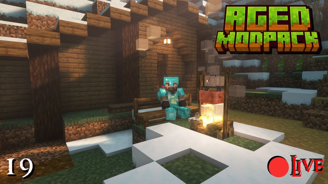 Braving Winter to Get to The End in Aged! :: Minecraft Aged Modpack Live Gameplay #19 - YouTube