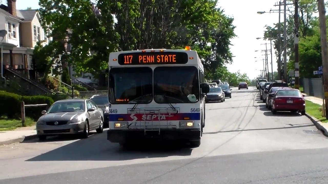 SEPTA BUS: NEW FLYER D40LF 5649 ON ROUTE: 117 PT3 - YouTube