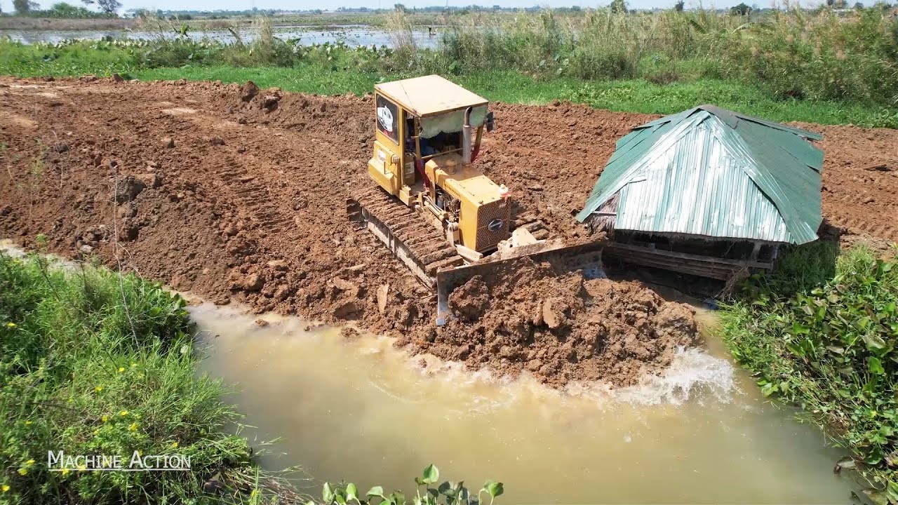 Incredible Build New Road on Water Bulldozer Push Soil With Truck - YouTube