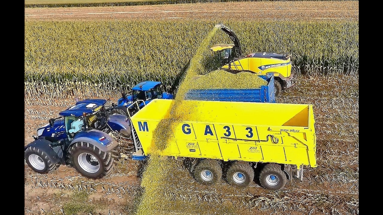 NEW HOLLAND TEST SILAGE South Moravia Uherčice FR 780, T7.315, T5.120 ...