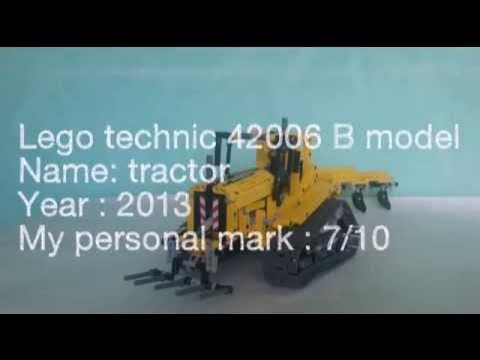 Lego technic 42006 B model tractor - YouTube