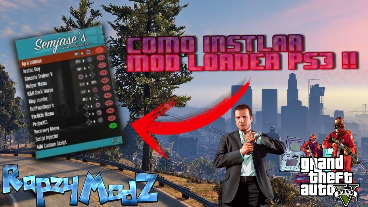 COMO INSTALAR MOD LOADER PARA GTA 5 EN PS3 (MULTIMAN) - YouTube