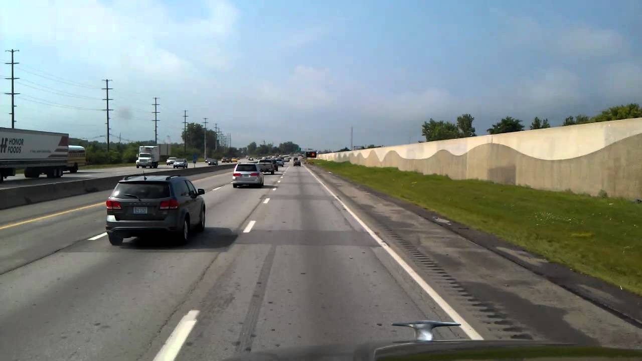 Inside the Loop, Interstate 71 South through Columbus, Ohio - YouTube