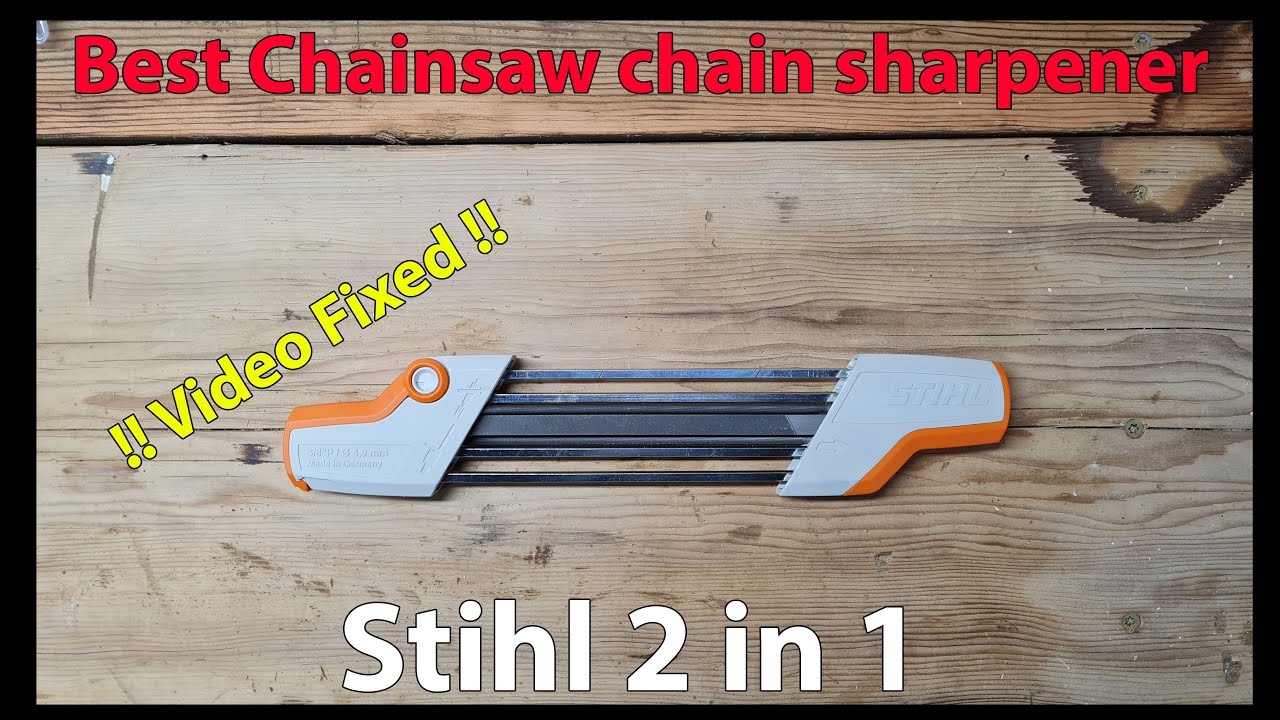 Stihl 2 in 1 Easy File Chainsaw Chain Sharpener - Video Fixed - YouTube