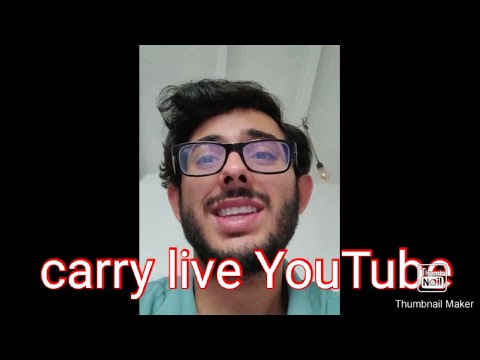 carry live today STOPS MAKING ASSUMPTIONS | YOUTUBE VS TIK TOK: THE END ...