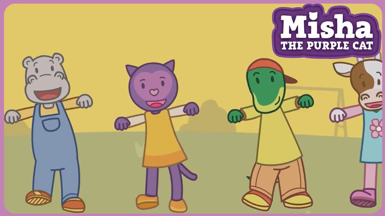 Misha The Purple Cat | English Moral Stories | 52 | Misha La Gata ...