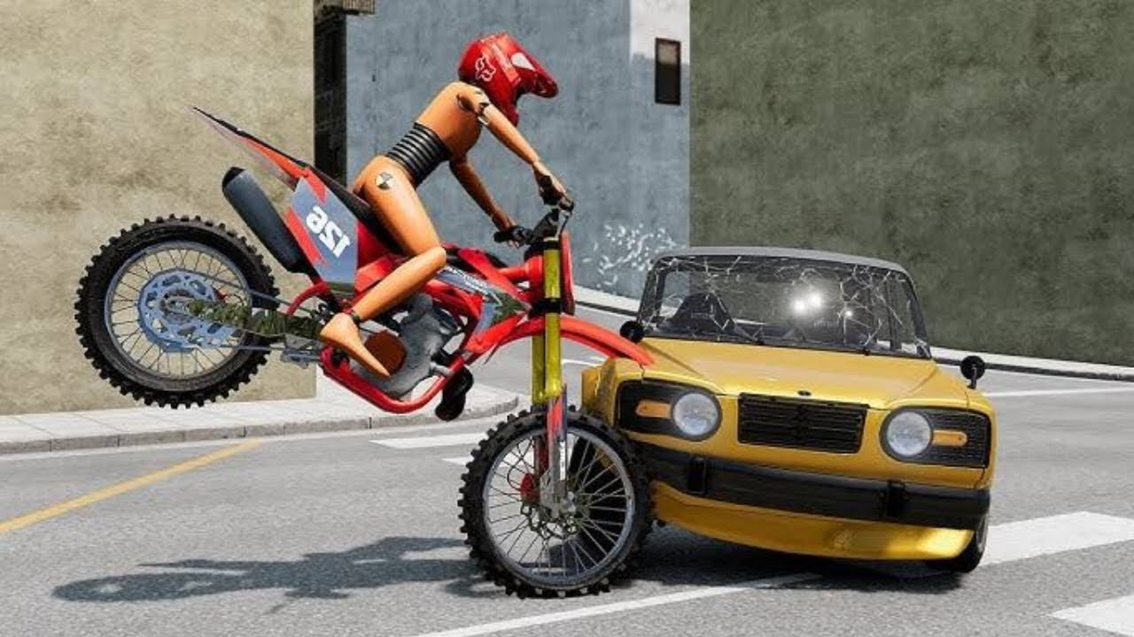 Motorcycle Crashes #01 ️ BeamNG.drive BNG Nation - YouTube