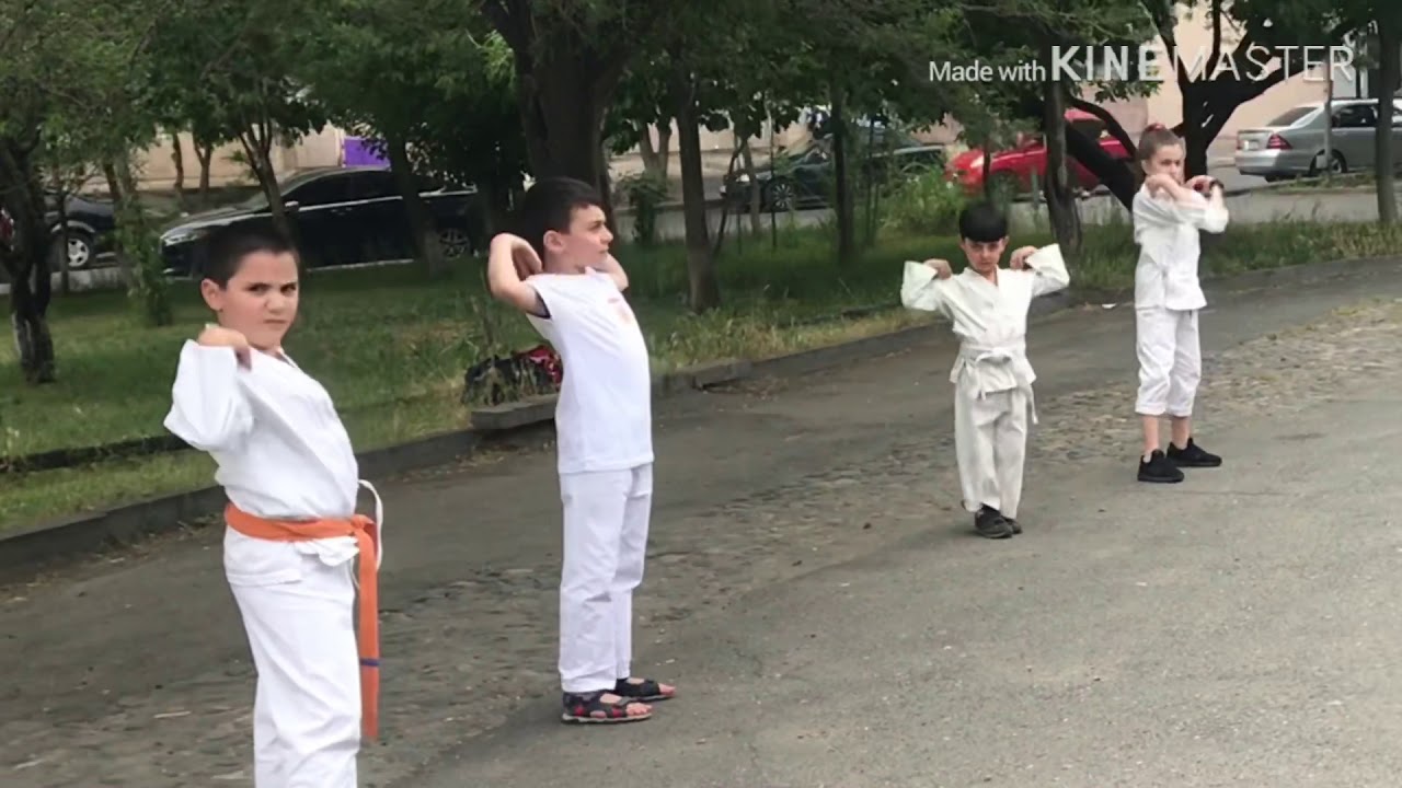 Outdoor karate training#1 - YouTube