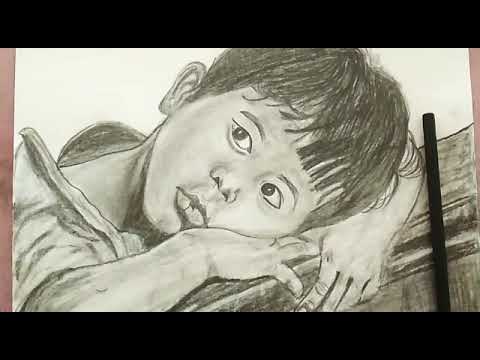 How to draw a sad face boy#sad face drawing#drawing of sad face boy# ...