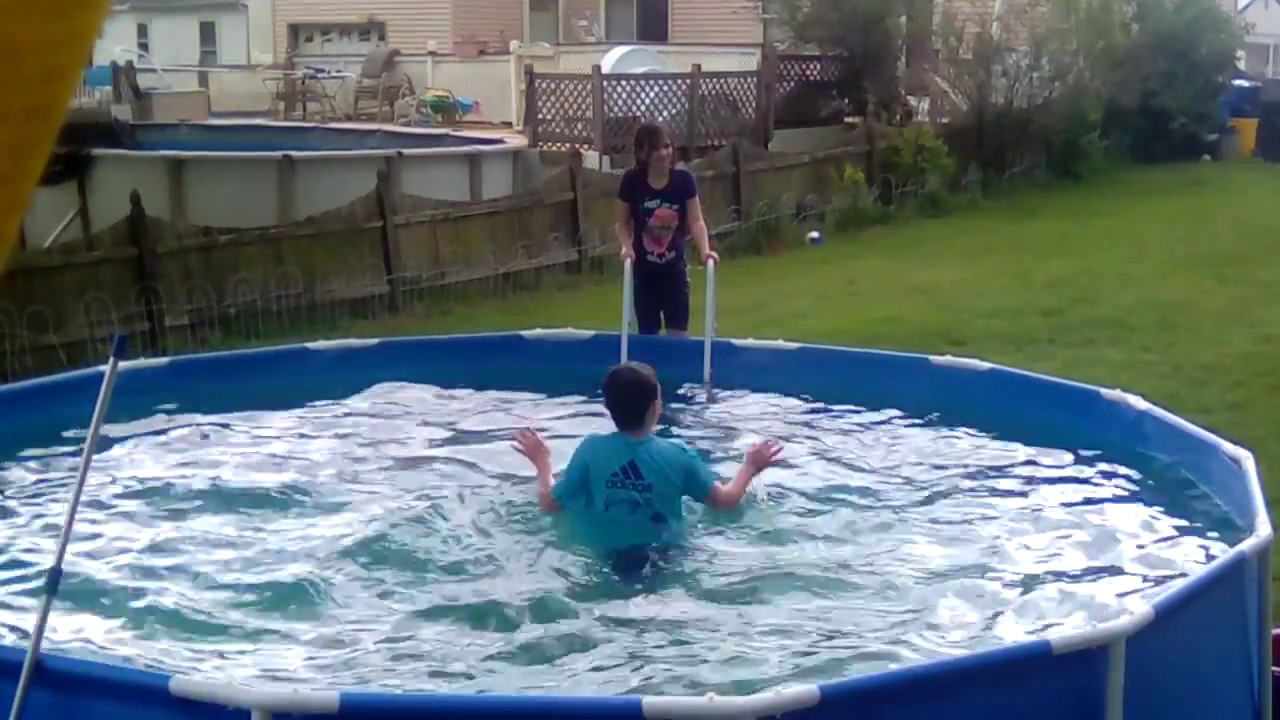 Diving In Freezing Pool Water During Mid-May - YouTube