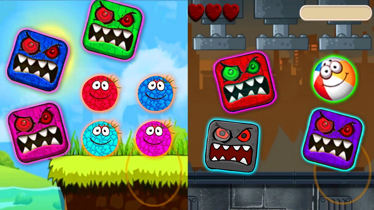 BALL FRIEND VS RED BALL 4 - ALL BERRY COLOR BALL FRIEND BOSS VS ALL ...