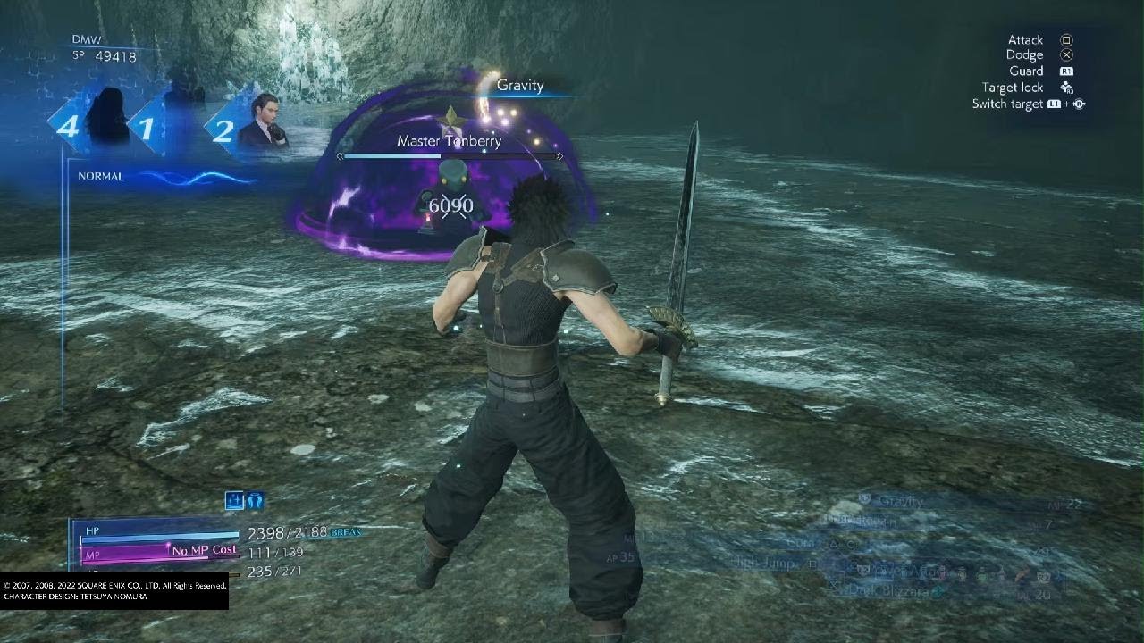 CRISIS CORE –FINAL FANTASY VII– REUNION Defeat Master Tonberry easily ...