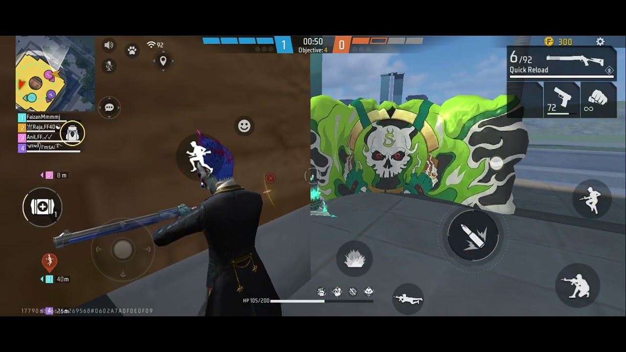 Raja gaming ka game play Cr rank wala free fire #viral #video 😎😈 - YouTube