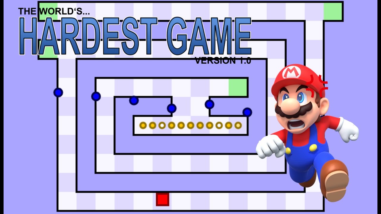 MARIO IS ABOUT TO RAGE QUIT!! Mario Plays The World's Hardest Game ...