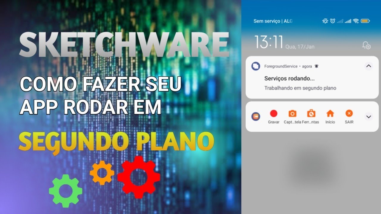 Sketchware - Como fazer seu app trabalhar em segundo plano usando ...
