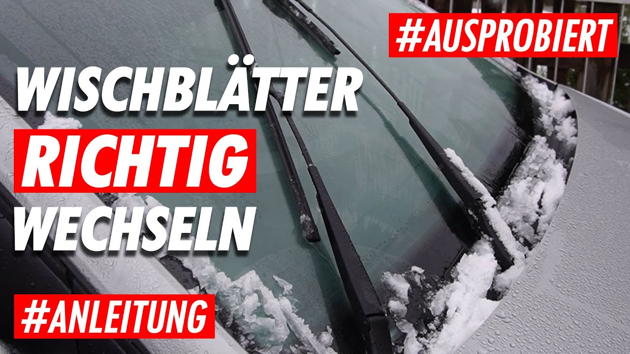 Scheibenwischer Wischerblätter wechseln 🚘 🏁 (VW/Audi/Skoda/Seat/Porsche ...
