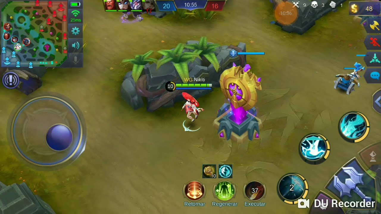 PARTIDA MODO CLÁSSICO MOBILE LEGEND - YouTube