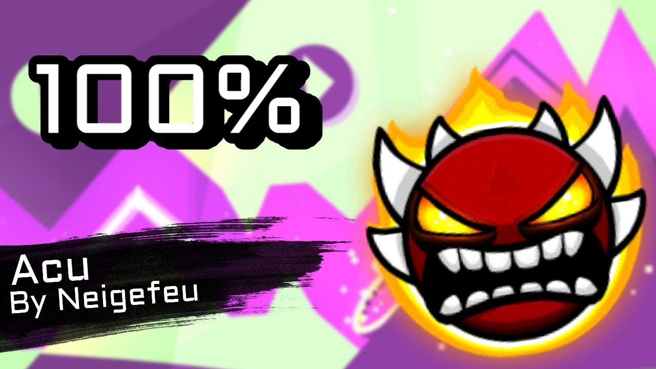 ACU 100% | FIRST EXTREME DEMON | GEOMETRY DASH - YouTube