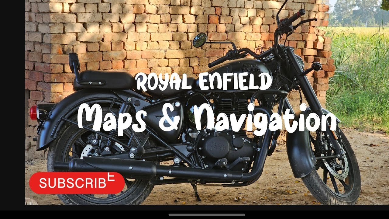 ROYAL ENFIELD CLASSIC 350 Black Stealth navigation system or maps - YouTube