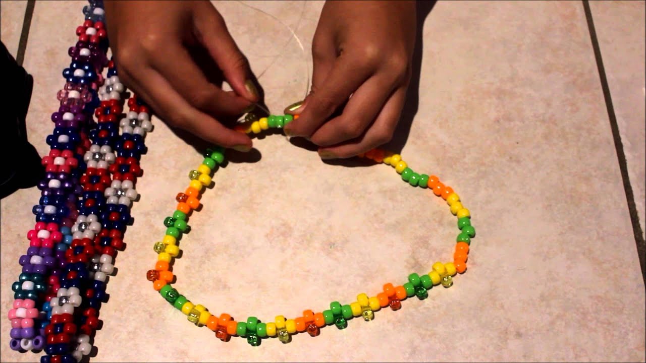 Kandi Flower Headband - YouTube