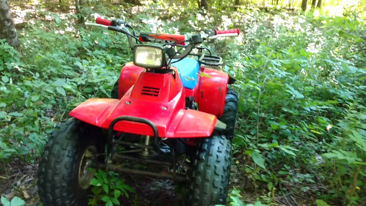 My 1986 125cc Honda Fourtrax quad. Craigslist buy - $500 - YouTube