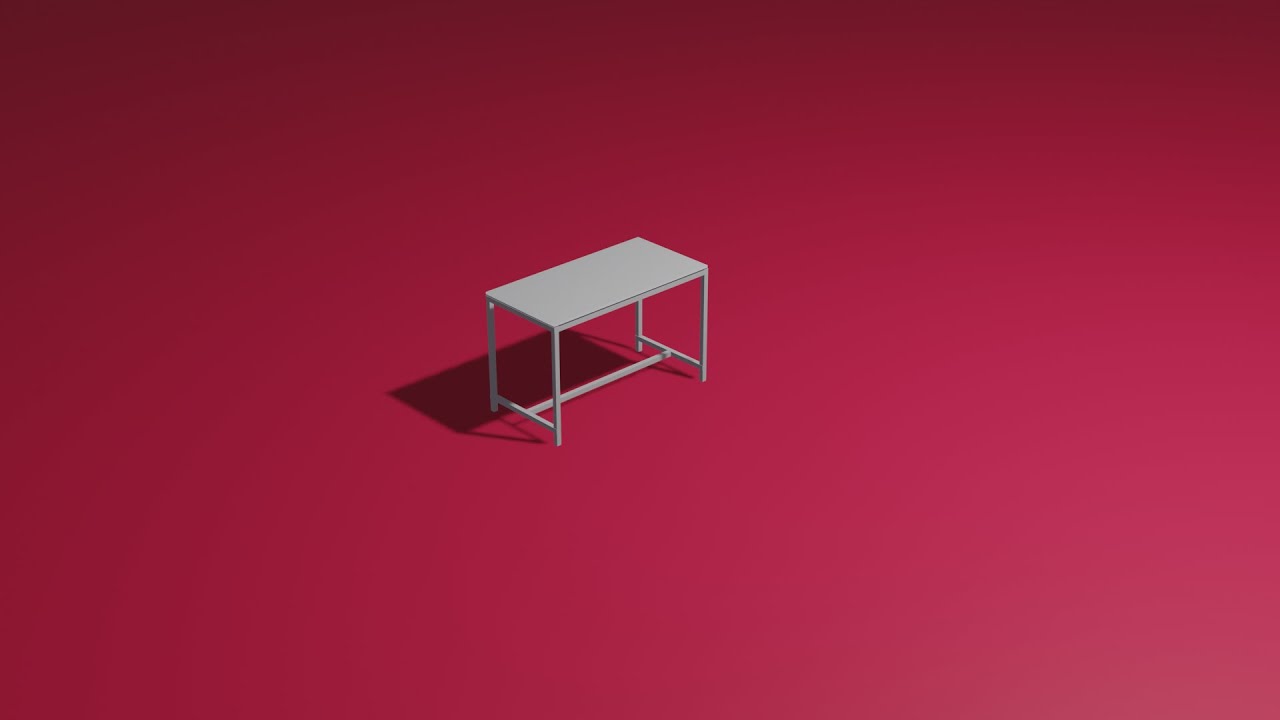 Tutorial membuat meja 3d di 3D BLENDER - YouTube