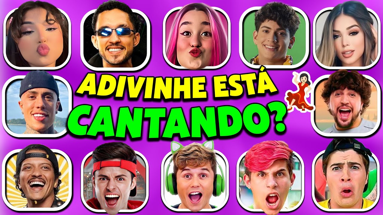 ADIVINHE QUEM ESTÁ CANTANDO?💃DE QUEM É A MÚSICA,Grelo,Void Cauan,EMILLY ...