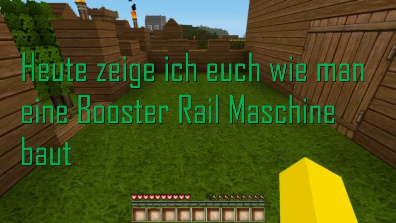 Minecraft Booster Rails Maschine [TUT] | WORKS IN 1.1 !! - YouTube