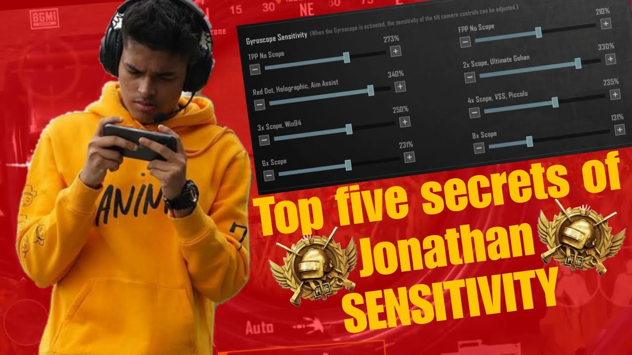 TOP 5 SECRETS of JONATHAN SENSITIVITY | Best SENSITIVITY for Rank Push ...