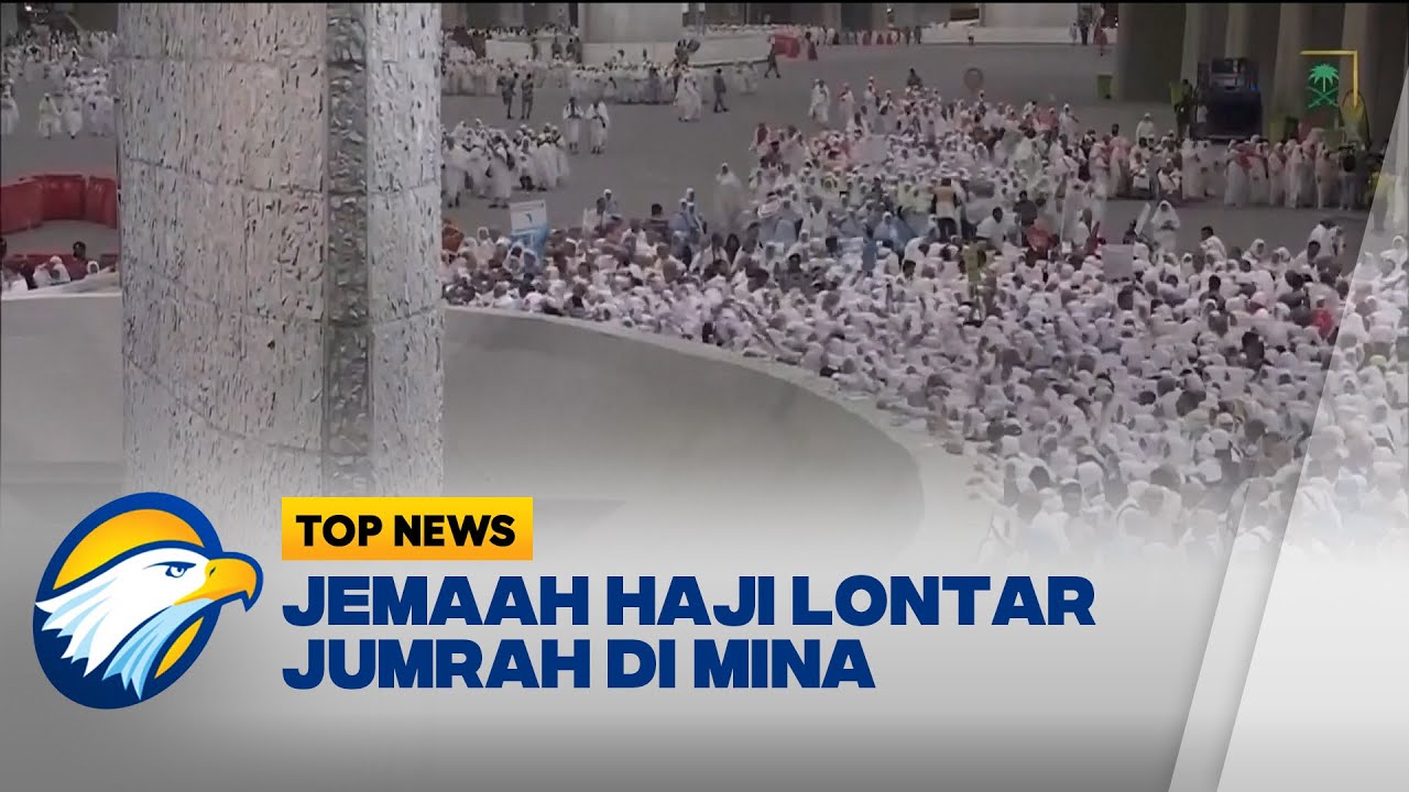 Usai Wukuf, Jemaah Haji Lontar Jumrah di Mina - YouTube