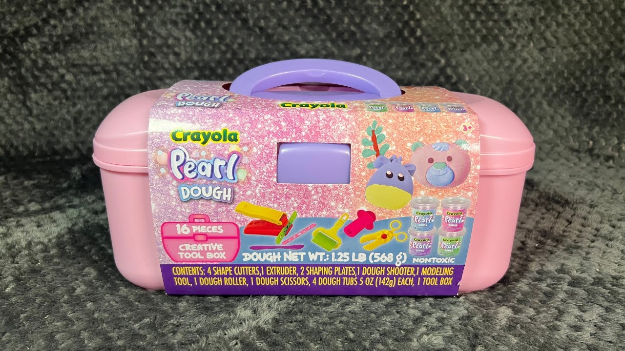 Crayola Pearl Dough and Creative Tool Box Set Unboxing - YouTube