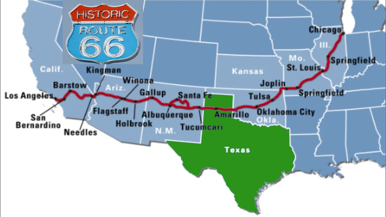 Route 66, Texas - A short trip (177 miles) across the Texas Panhandle ...