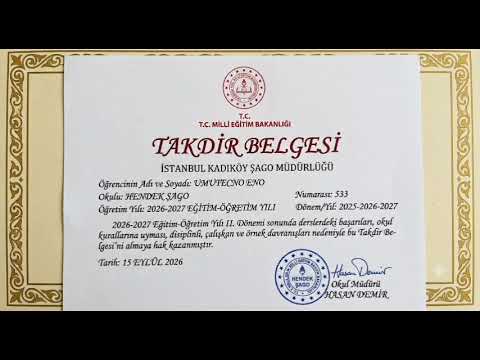 Takdir belgesi 