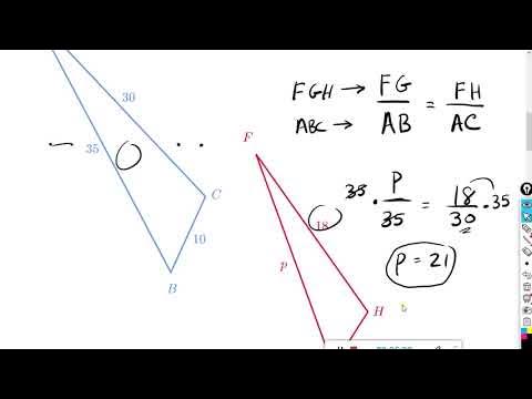 Solve similar triangles (basic) : Khan Academy - YouTube