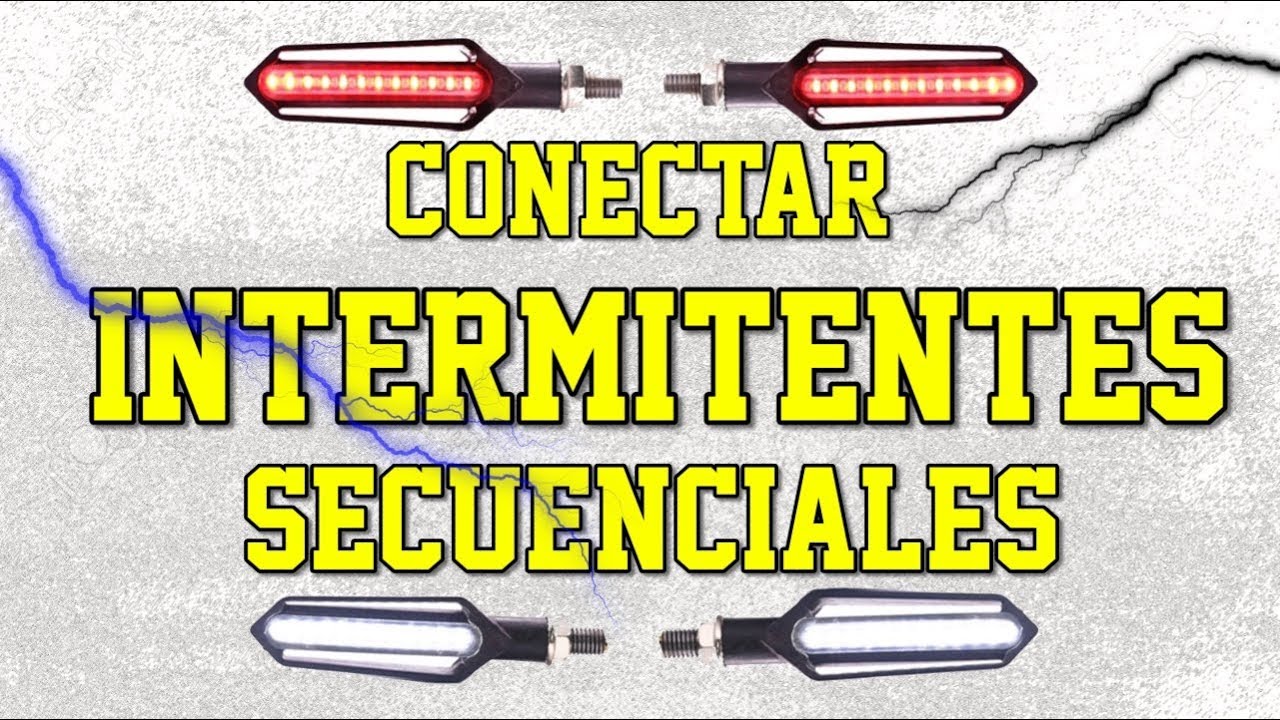 Como instalar o conectar intermitentes secuenciales o dinámicos - YouTube