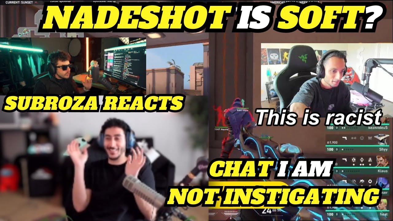 Subroza Watches The Nadeshot And FNS Beef - YouTube