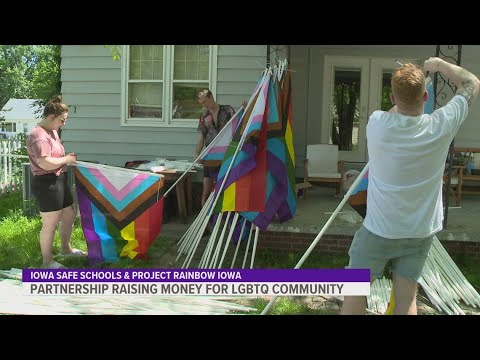 Iowa Safe Schools partners with Project Rainbow to stake pride flags ...