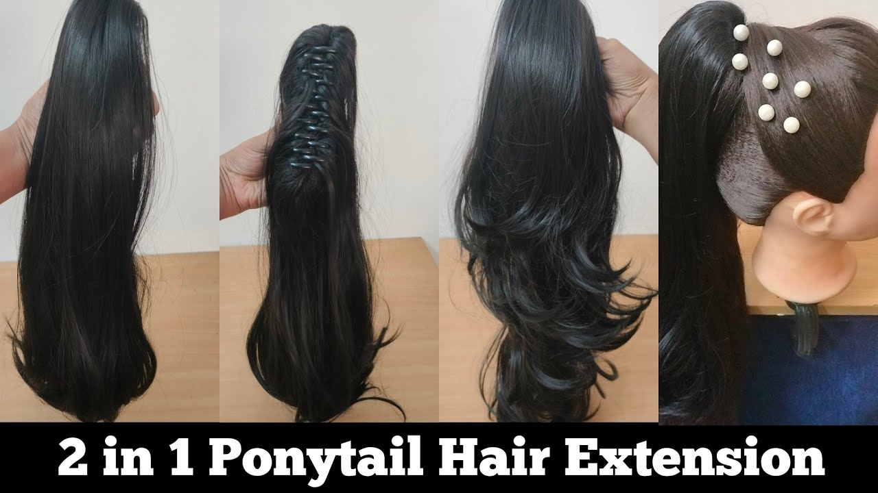 How to Use 2 in 1 Ponytail Hair Extensions #hairstyle - YouTube