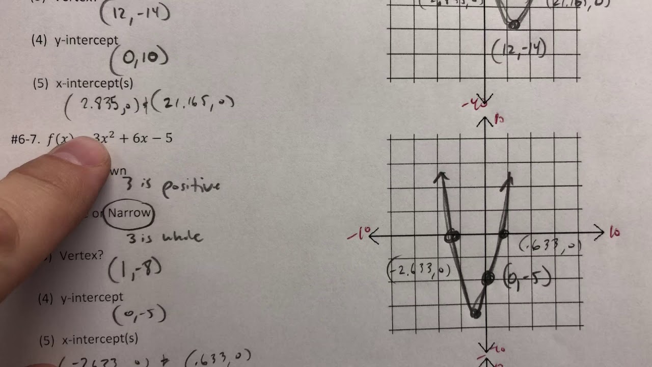 HA2T - Unit 6 - Conics #6-9 - YouTube