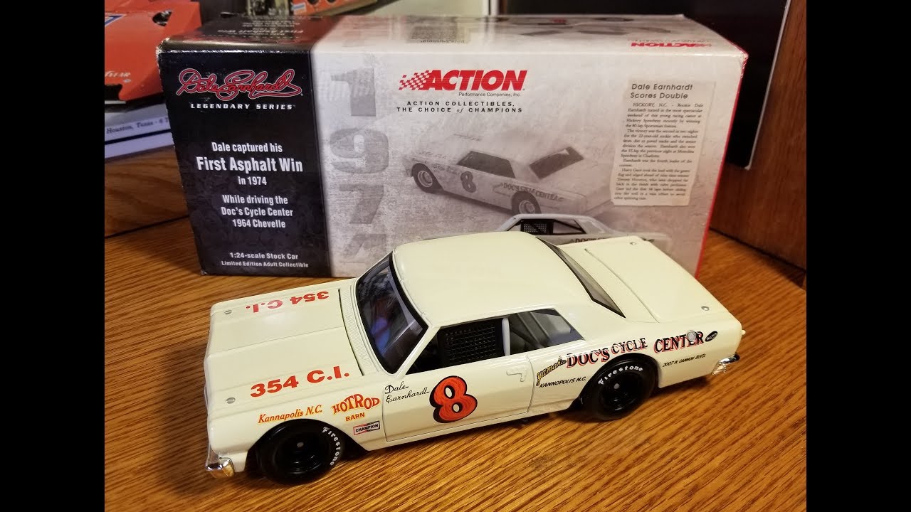 Dale Earnhardt Diecast Review: 1964 Chevelle First Asphalt Win - YouTube