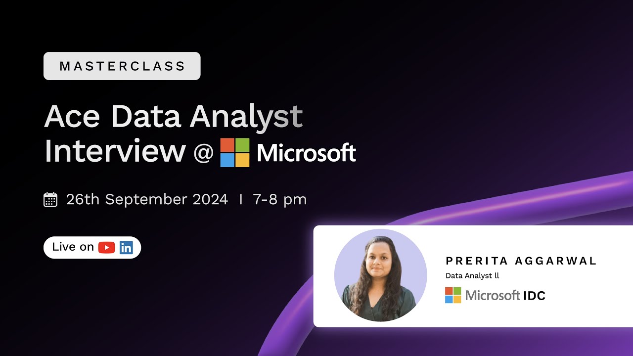 Dos and Don’ts to Get Shortlisted for Data Analytics Interview at Microsoft | Live Masterclass ...