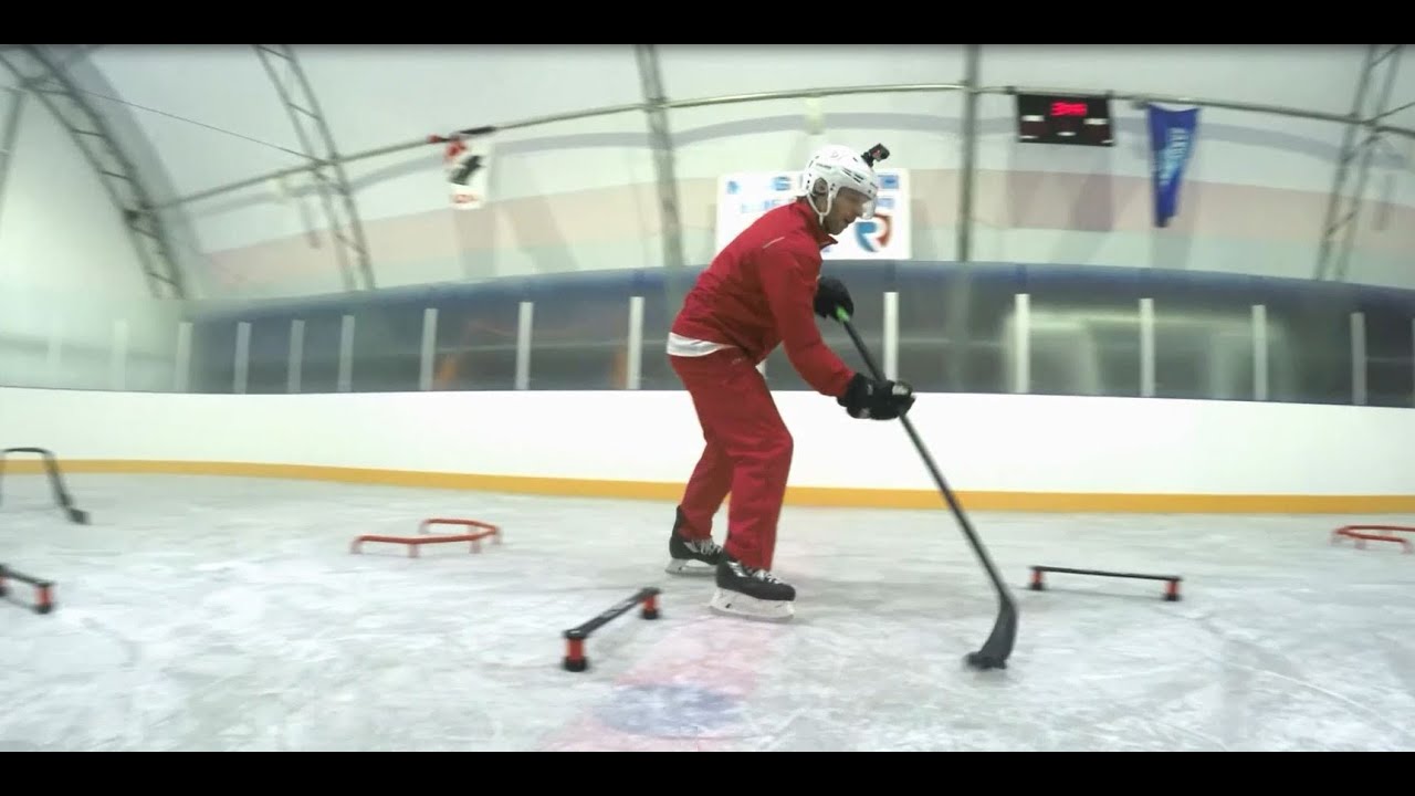 Stickhandling Obstacle Course with XHP Training Aids - YouTube