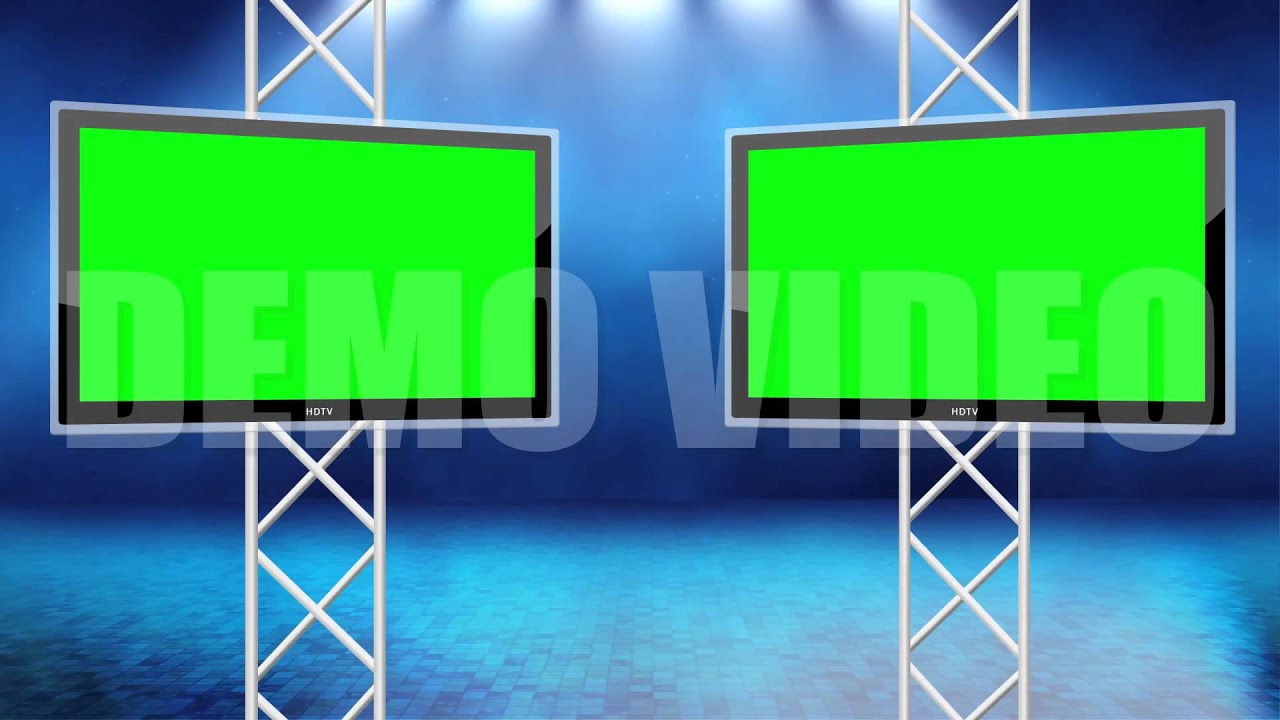 Virtual Green Screen Studio 11 Dual Screen Loop - YouTube