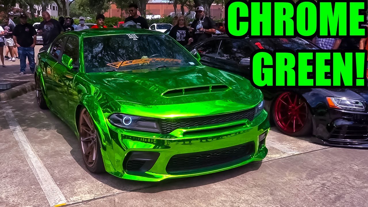 They Unveiled The CRAZIEST WRAPPED Dodge Charger at this Car Meet ...