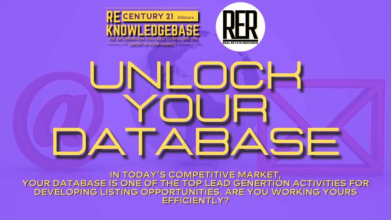 Real Estate Training-RE Knowledgebase: Unlock Your Database - YouTube