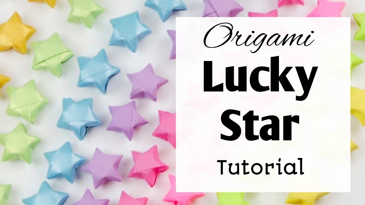 How to make Lucky Star | Paper Origami Craft | Easy paper craft - YouTube