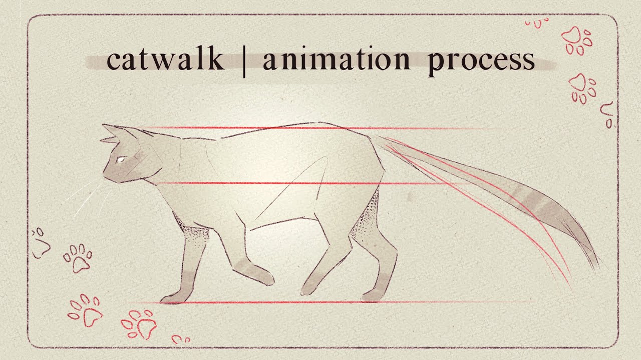 catwalk | animation process - YouTube