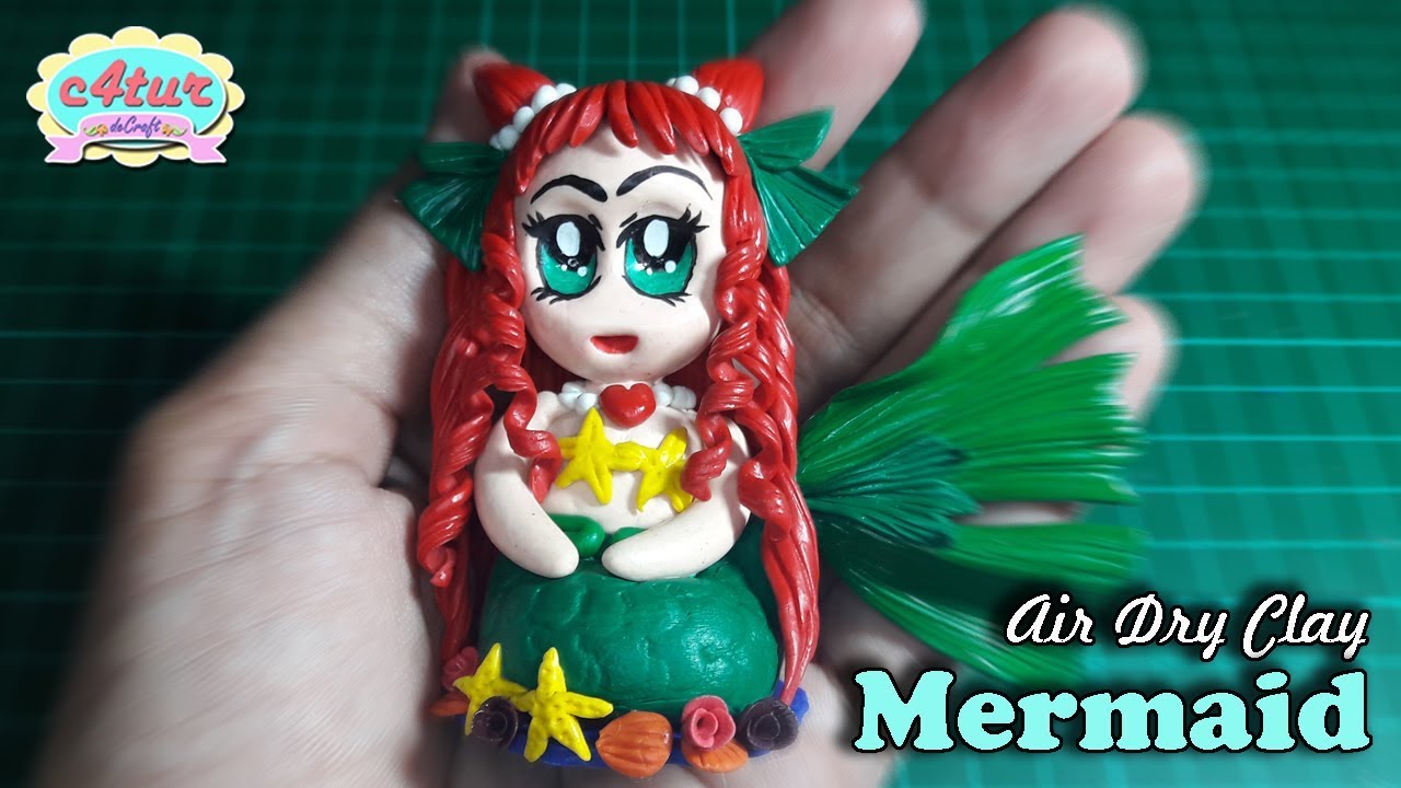 Mermaid Ariel Inspiration | Air Dry Clay | DIY - YouTube