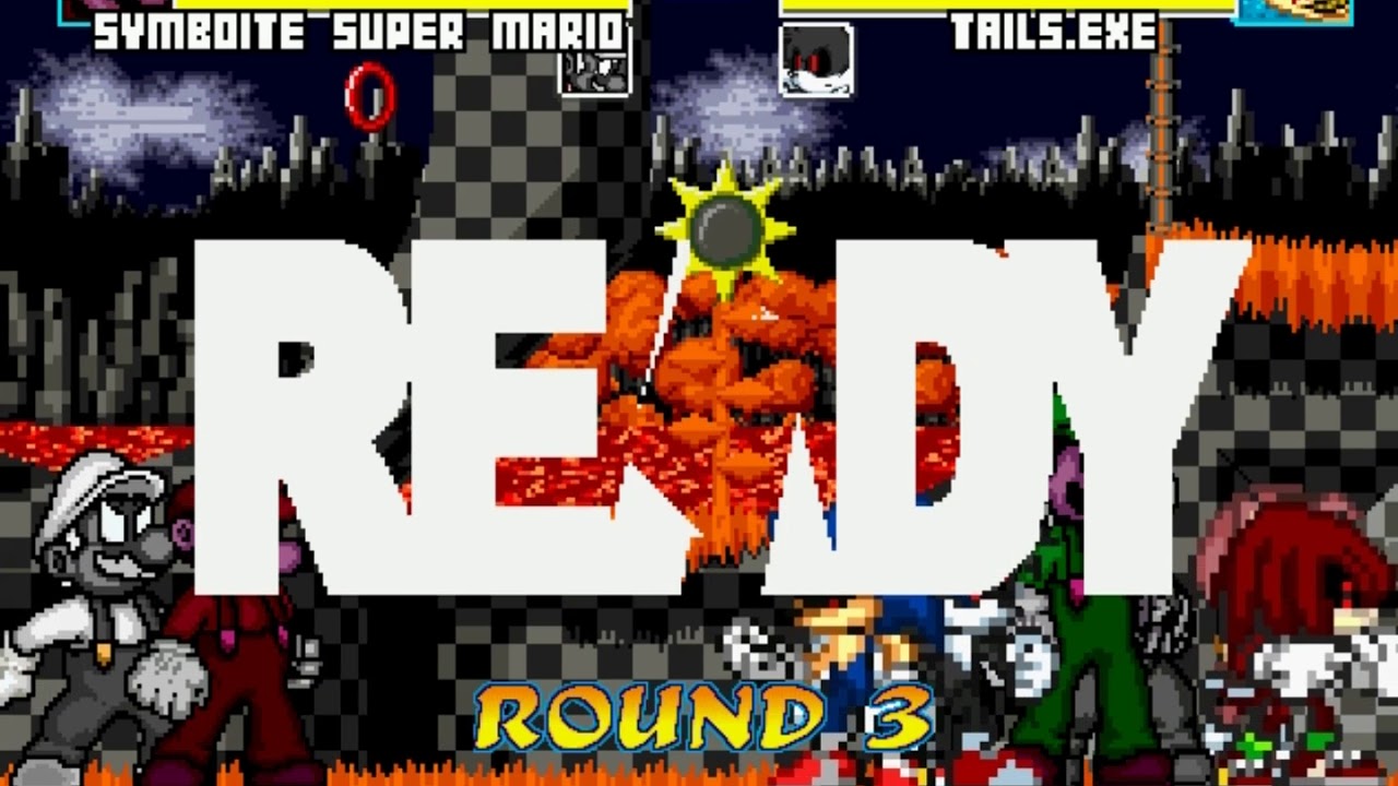 Mugen : Team Evil Mario and Symbiote Bros vs Team Sonic.EXE - YouTube
